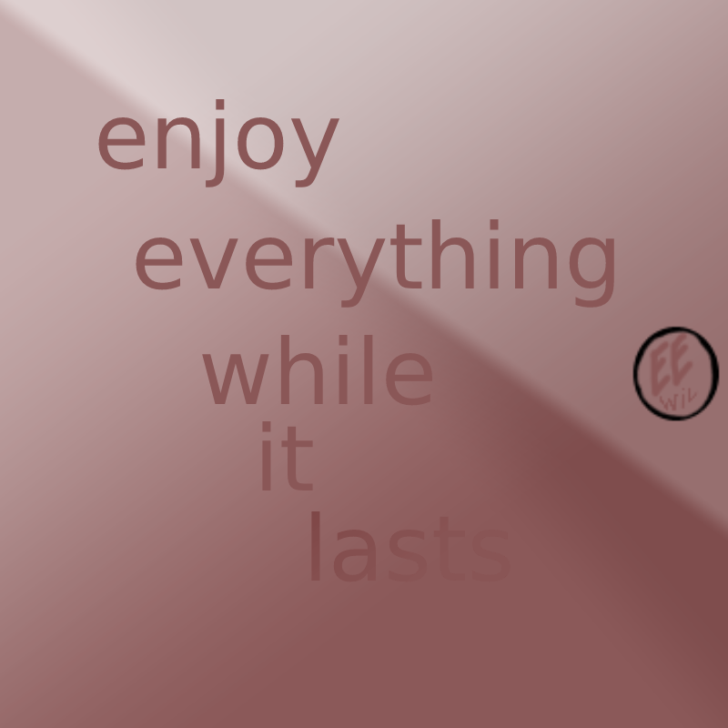 Enjoy Everything While It Lasts - Home